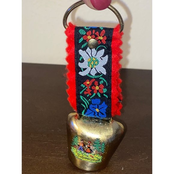 Unbranded | Holiday | Vintage Schwarzwald Brass Miniature Cow Bell With ...